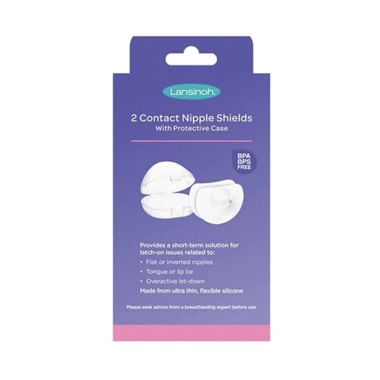 Lansinoh 24mm Large Contact Nipple Shields with Case – Gentle Support ...