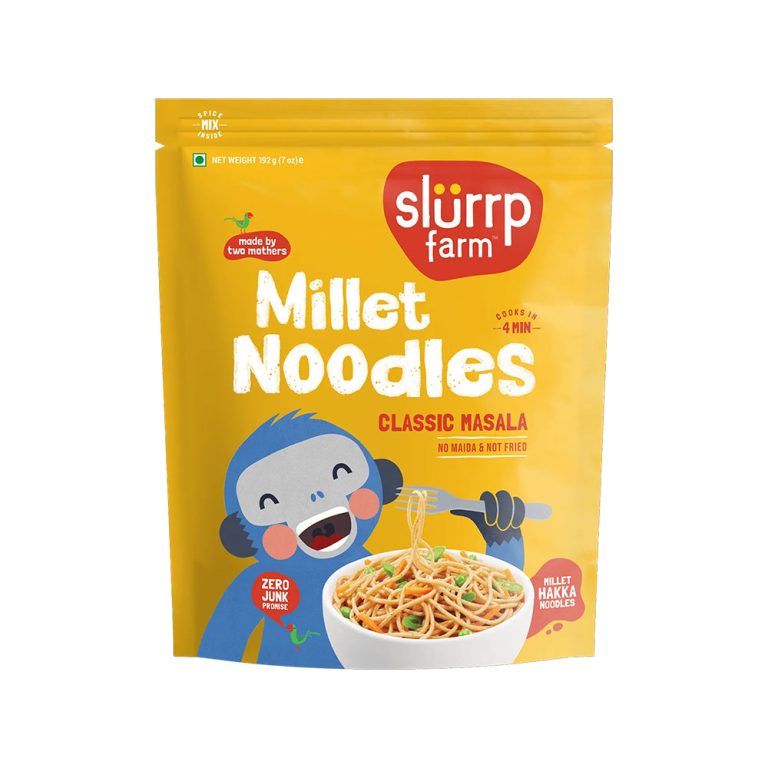 Slurrp Farm Millet Noodles Classic Masala Baby Food For 2years & above ...